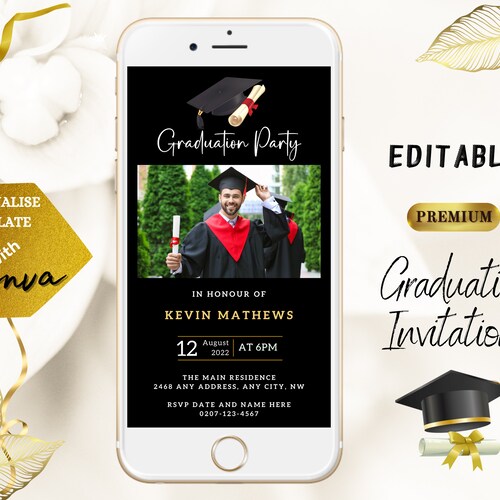 Personalized Graduation Invitation Class of 2022 Graduation - Etsy