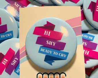 Bi Flag Pin Badge - Etsy