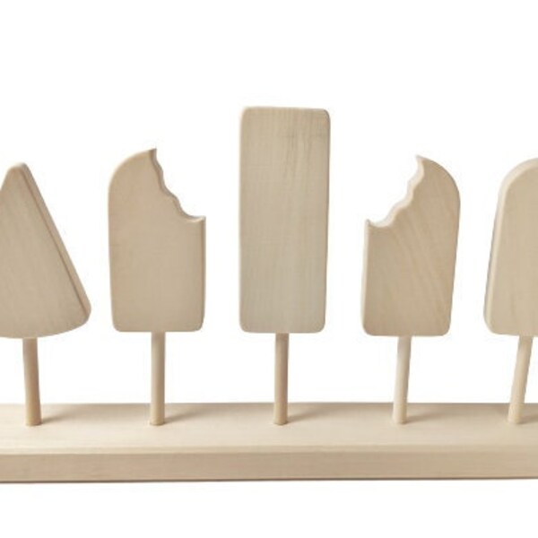 Wooden Popsicle - Etsy