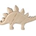 Carved Wooden Stegosaurus Dinosaur / Unfinished Wood Toy Waldorf / DIY ...