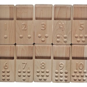Wooden Number Trays (1-10) / Tracing Activity / Sorting Board / DIY ...