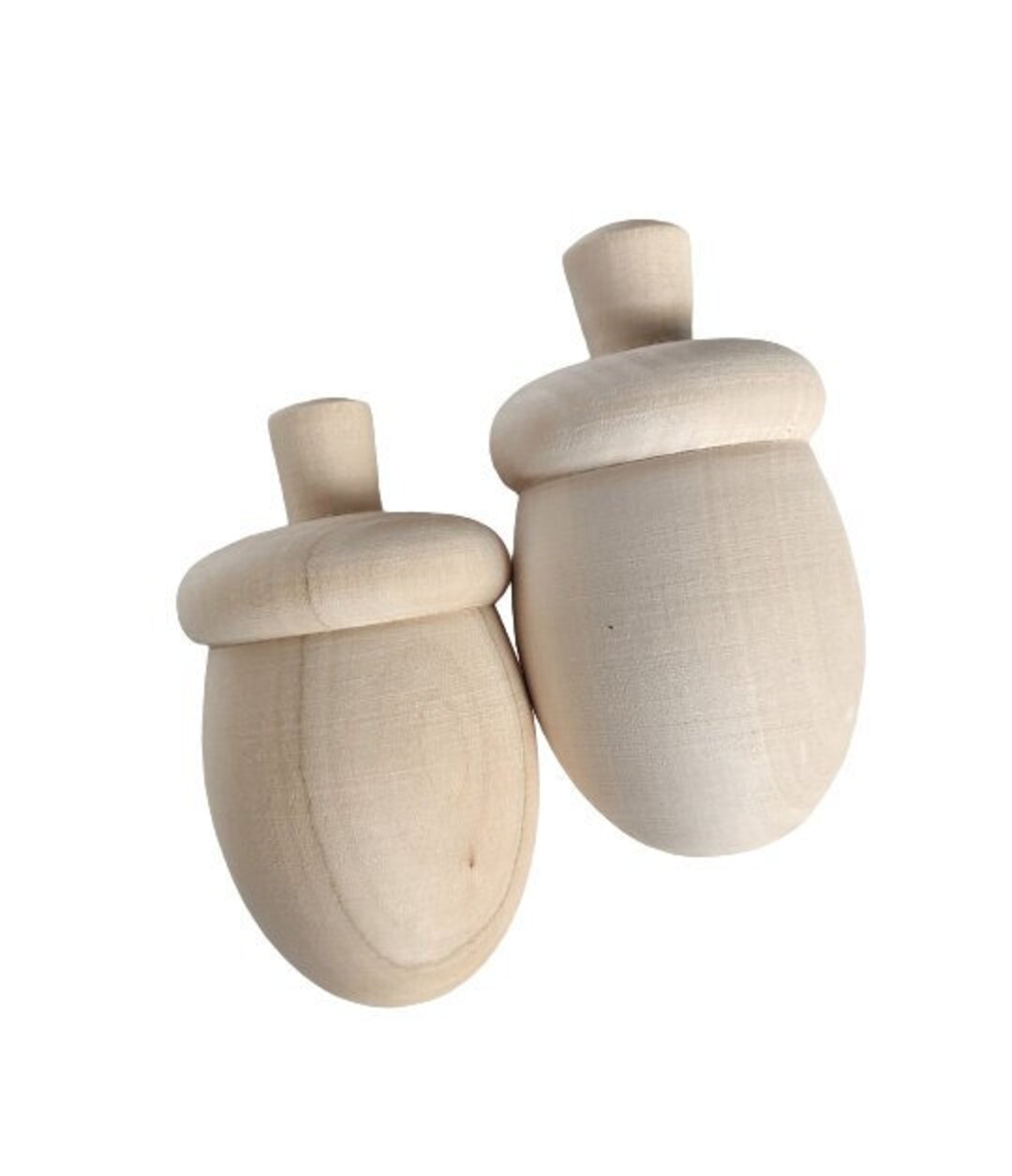 Wooden Acorn Boxes 2 Pcs / Large Wood Acorn / Fall Crafts / Christmas ...