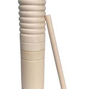 Wooden Percussion Guiro (rasp) W Stick and Rattle / Unfinished Wood ...