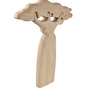 Carved Wooden Baobab Tree / Art Craft Paint Supply Puzzle / DIY Play ...