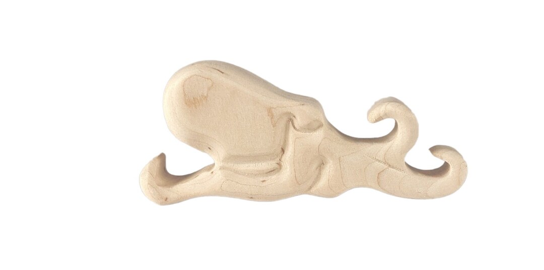 Carved Wood Octopus Unfinished / DIY Octopus Crafts / DIY Pretend Play ...