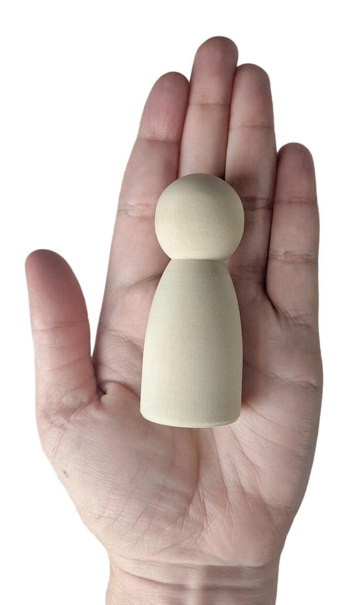 Peg Doll Stand Sorter 12 Dolls Stand / Unfinished Wood Toy - Etsy