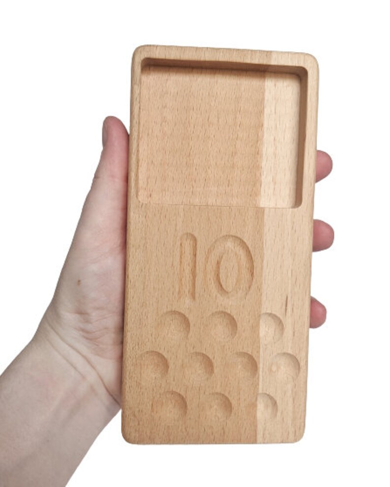 Wooden Number Trays 1-10 / Tracing Activity / Sorting Board - Etsy