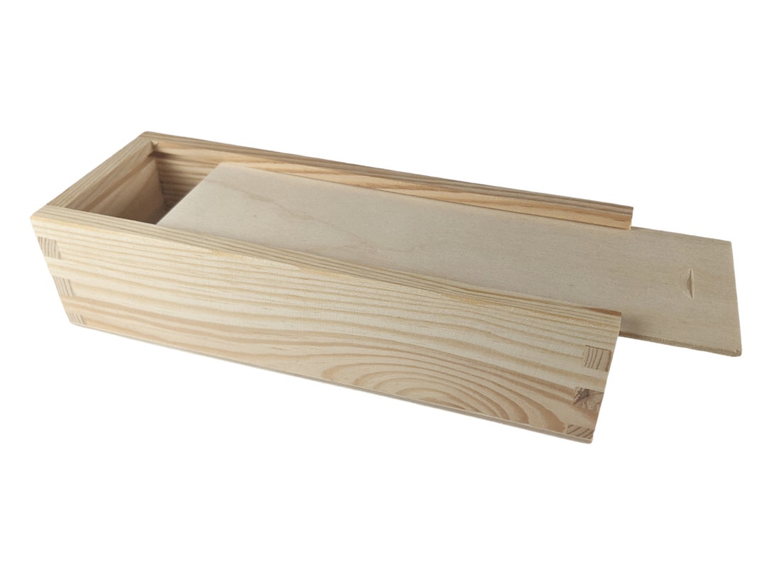 Wood Sliding Box for Craft, Office Supply - Minimalist Organization ...