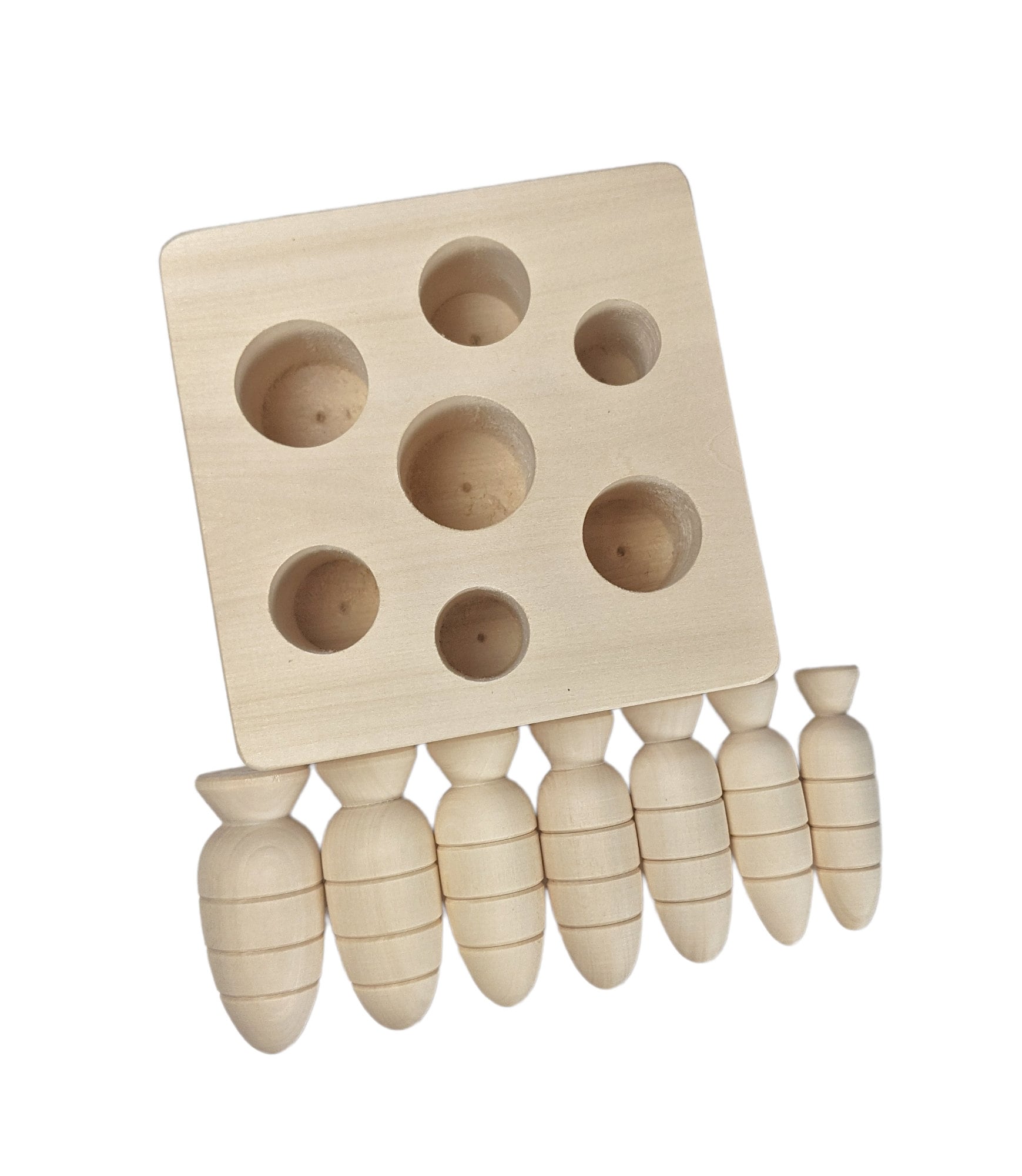 Wood Carrot Sorting Game Unfinished / DIY Kids Toddler Toy - Etsy