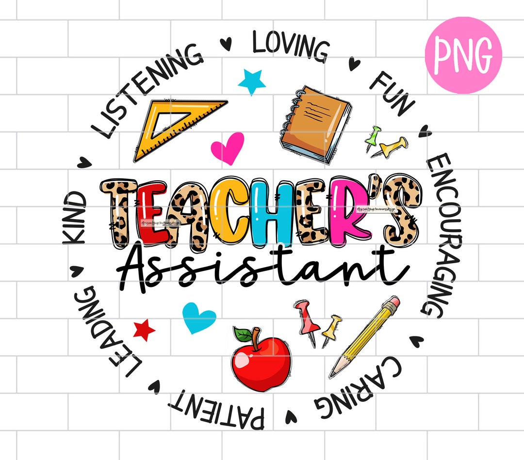 Teacher's Assistant Png, Back to School, Squad, First Day of School ...
