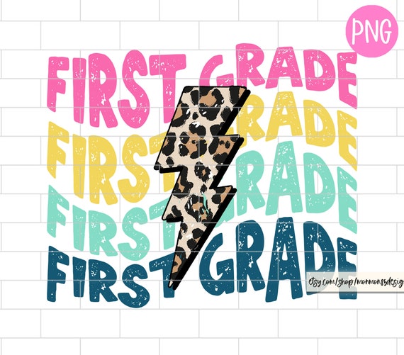 First Grade Png 1st Grade Teacher PNG Back to School Squad - Etsy