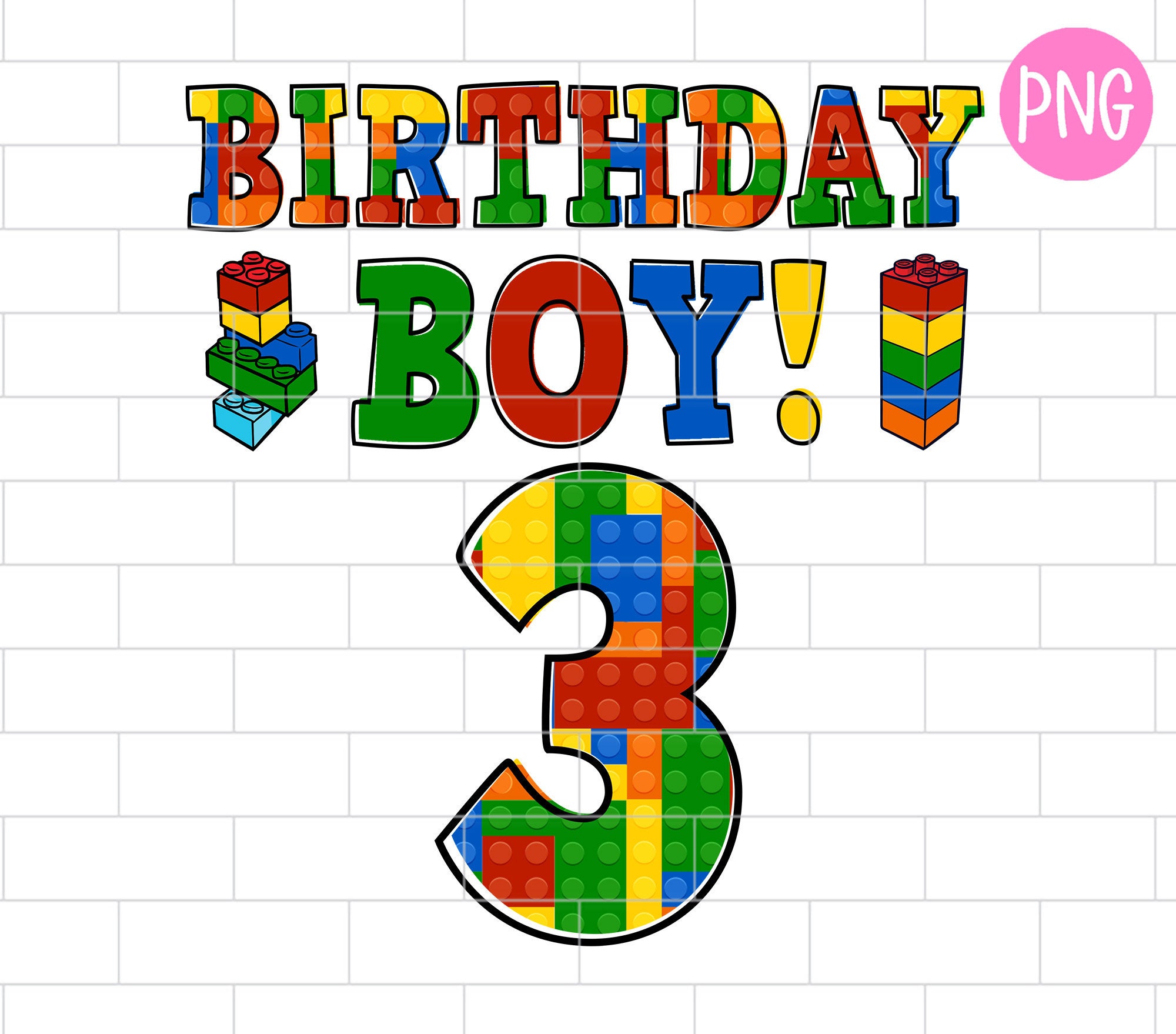 3rd Birthday Boy Png Birthday Sublimation Design Downloads - Etsy