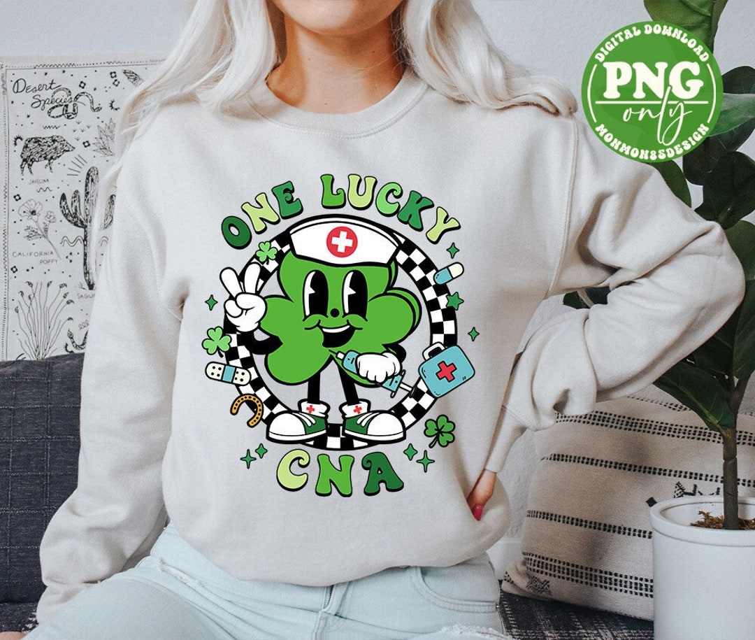 One Lucky CNA Png, CNA St. Patrick's Day PNG, Nursing Assistant ...