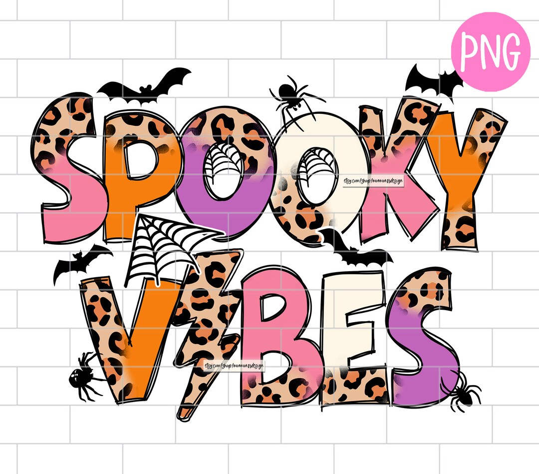 Spooky Vibes Png, Halloween Vibes PNG, Halloween Png, Spooky ...