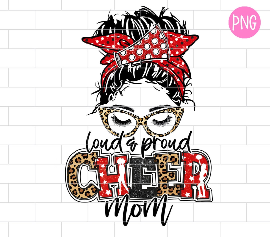 Cheer Mom PNG, Cheerleading, Cheer Mom, Leopard Sublimation Design ...
