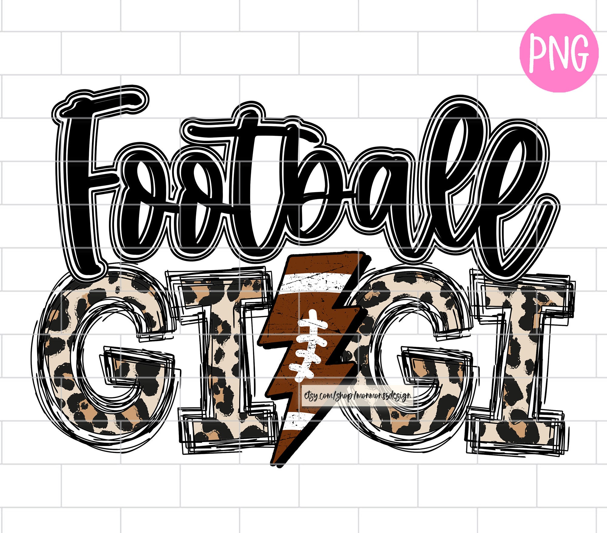 Football Gigi PNG Sublimation Design Downloads - Etsy