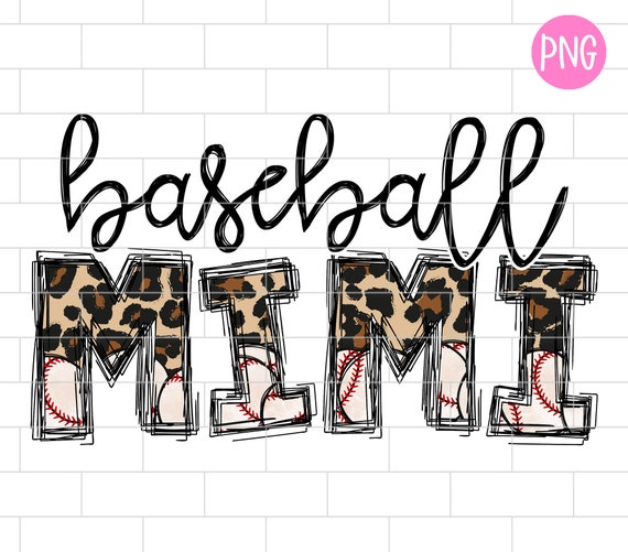 Baseball Mimi PNG Baseball Mimi Sublimation Design Downloads - Etsy