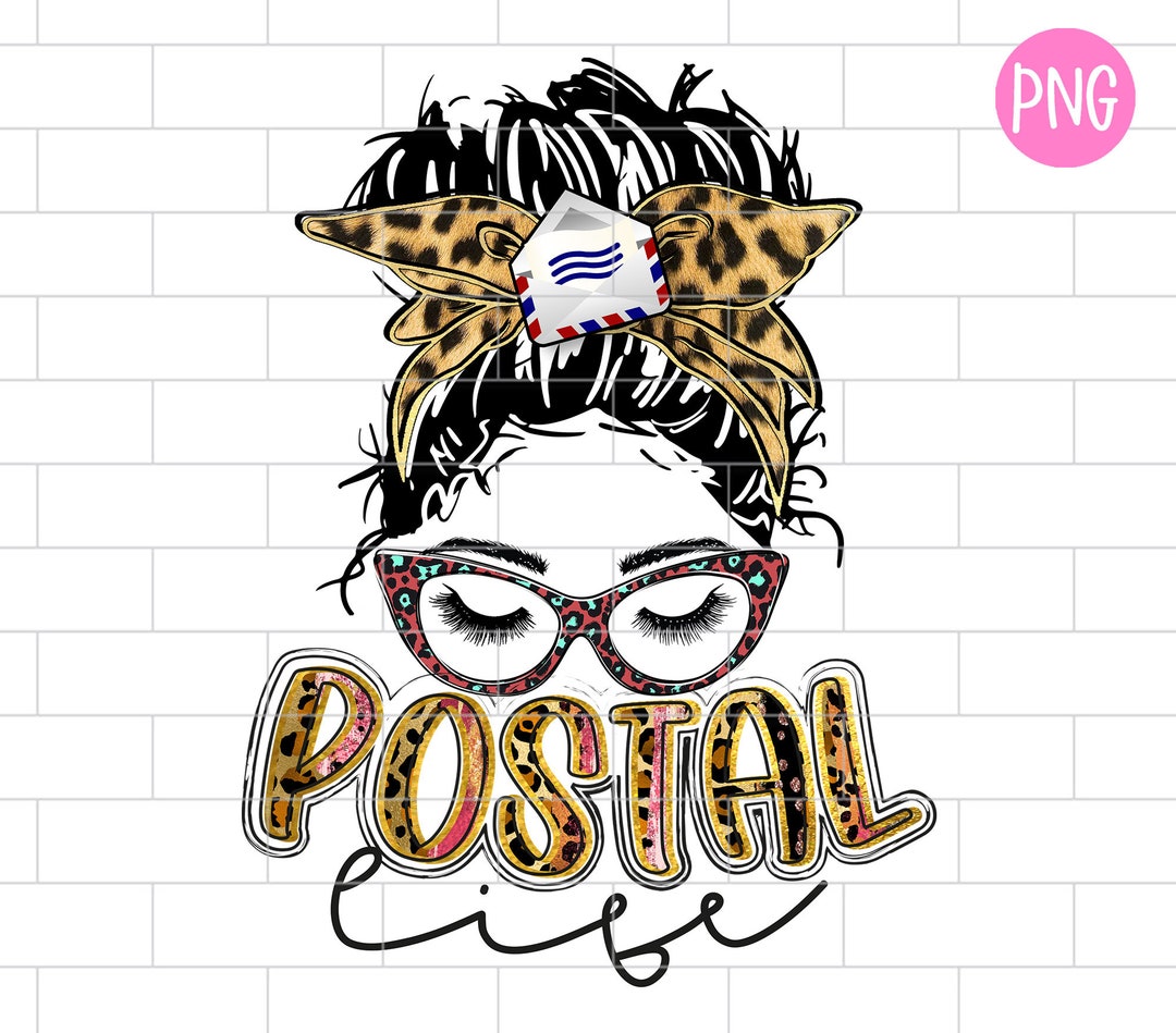 Postal Life PNG, Postal Worker Leopard Sublimation Design Downloads - Etsy