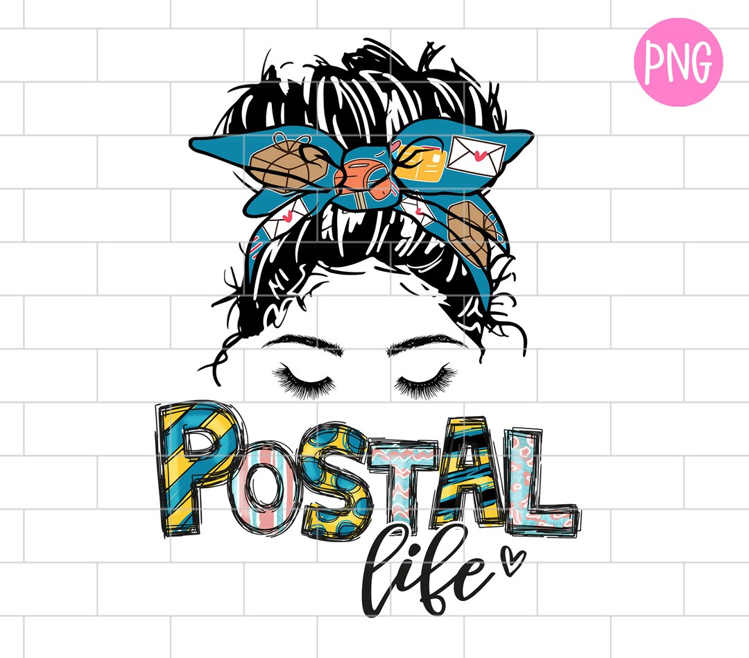 Postal Life PNG Postal Worker Mail Carrier Sublimation - Etsy