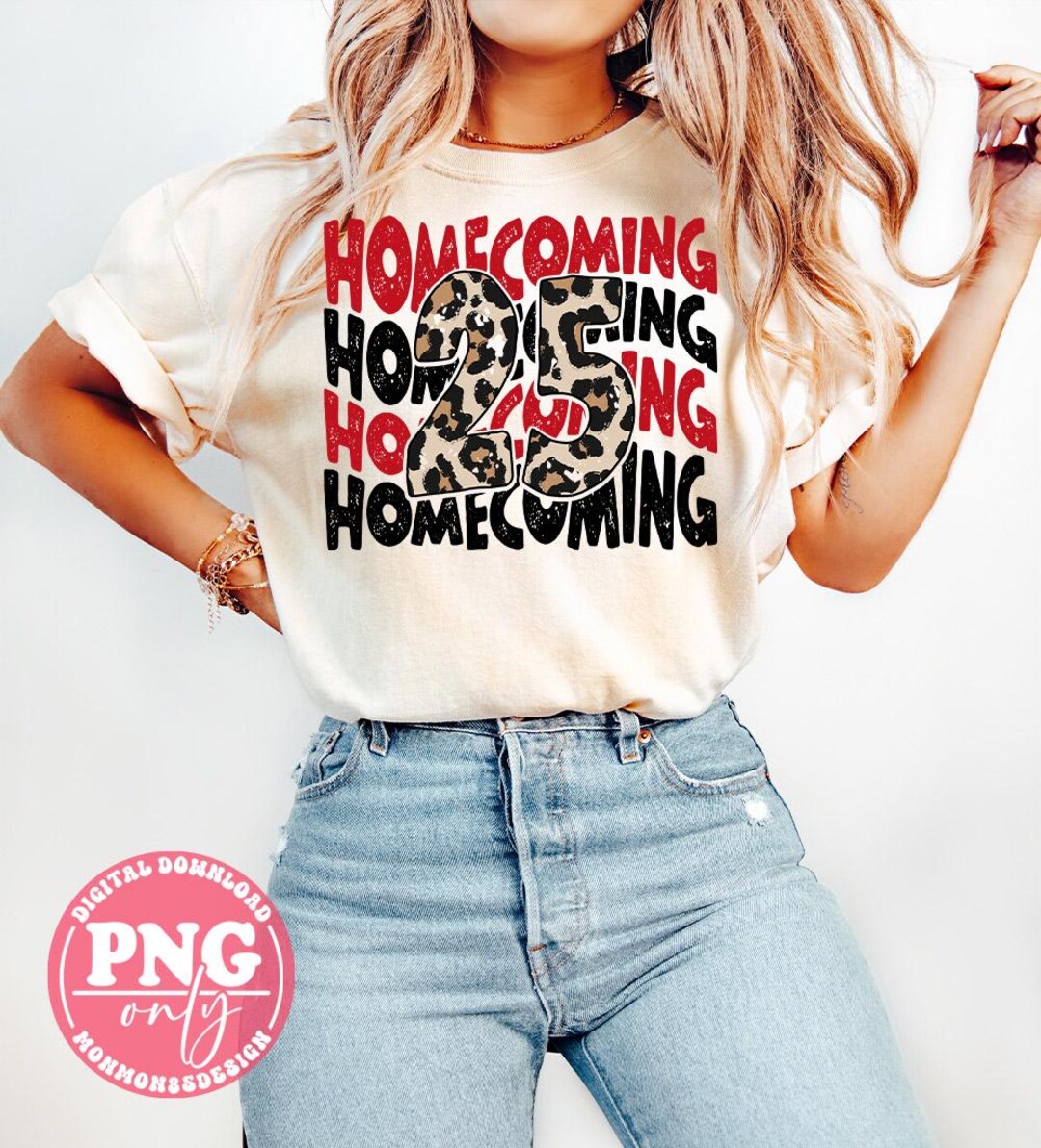 Homecoming 2025 PNG, Red, Hoco 2025, Leopard, School Football ...