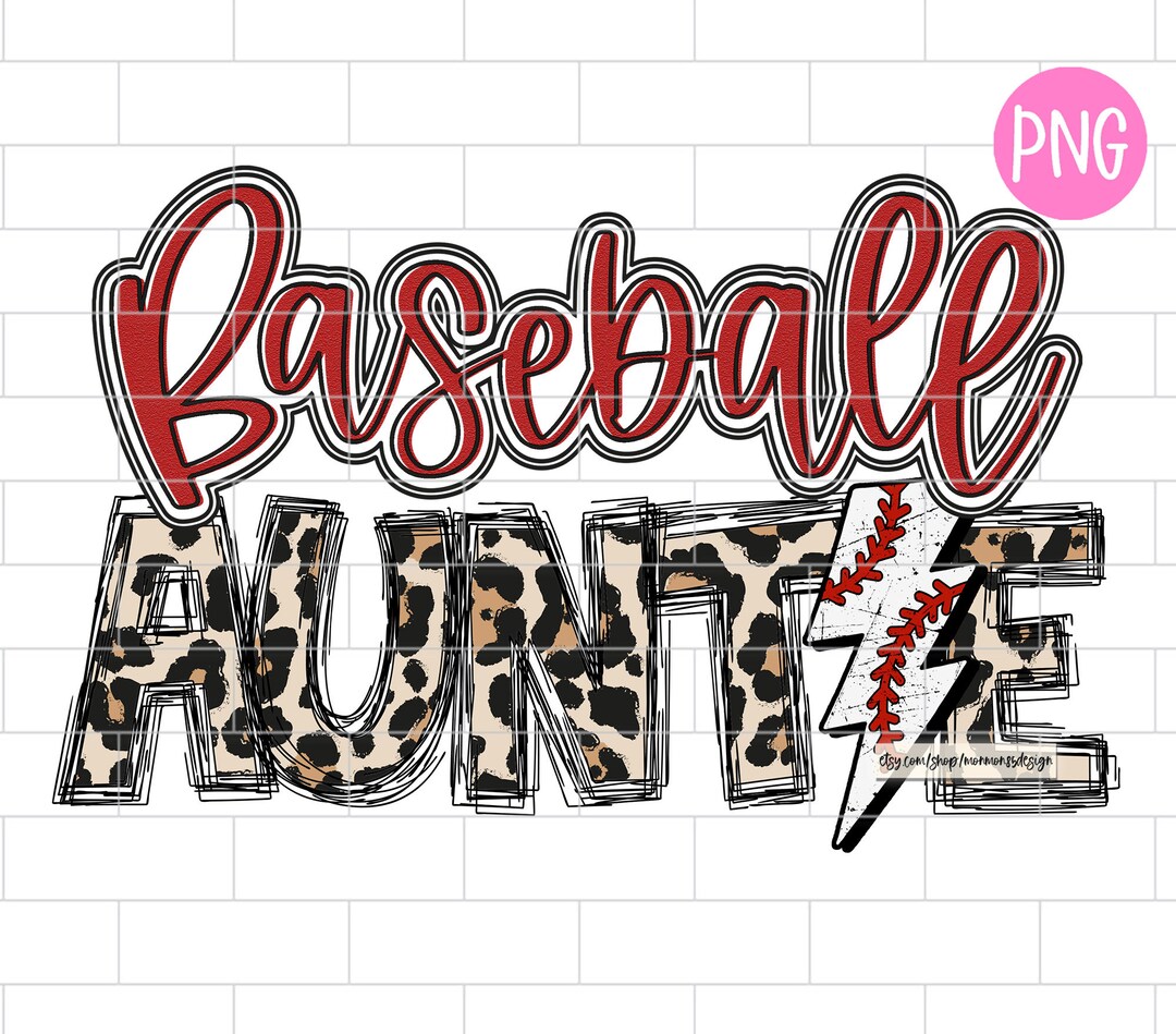 Baseball Auntie PNG, Sublimation Design Downloads - Etsy