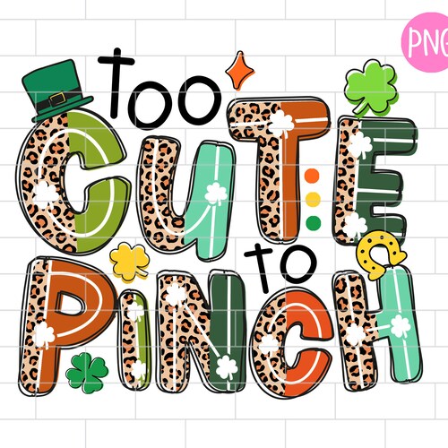 Too Cute to Pinch SVG St Patricks Day Svg Kids St Patricks - Etsy