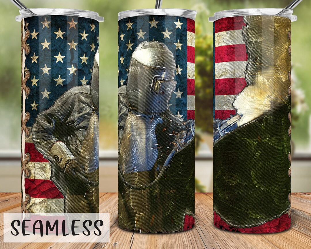 Welder 20oz Skinny Tumbler Sublimation Design, Png, Welder With ...