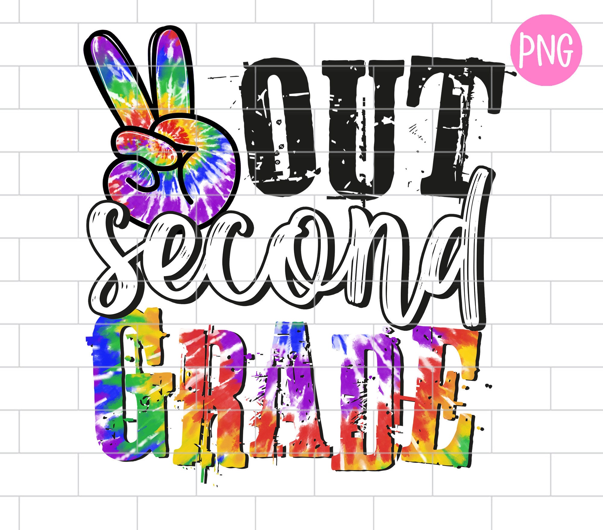 Peace Out Second Grade PNG, Last Day of School, Graduation, Boy, Tie ...