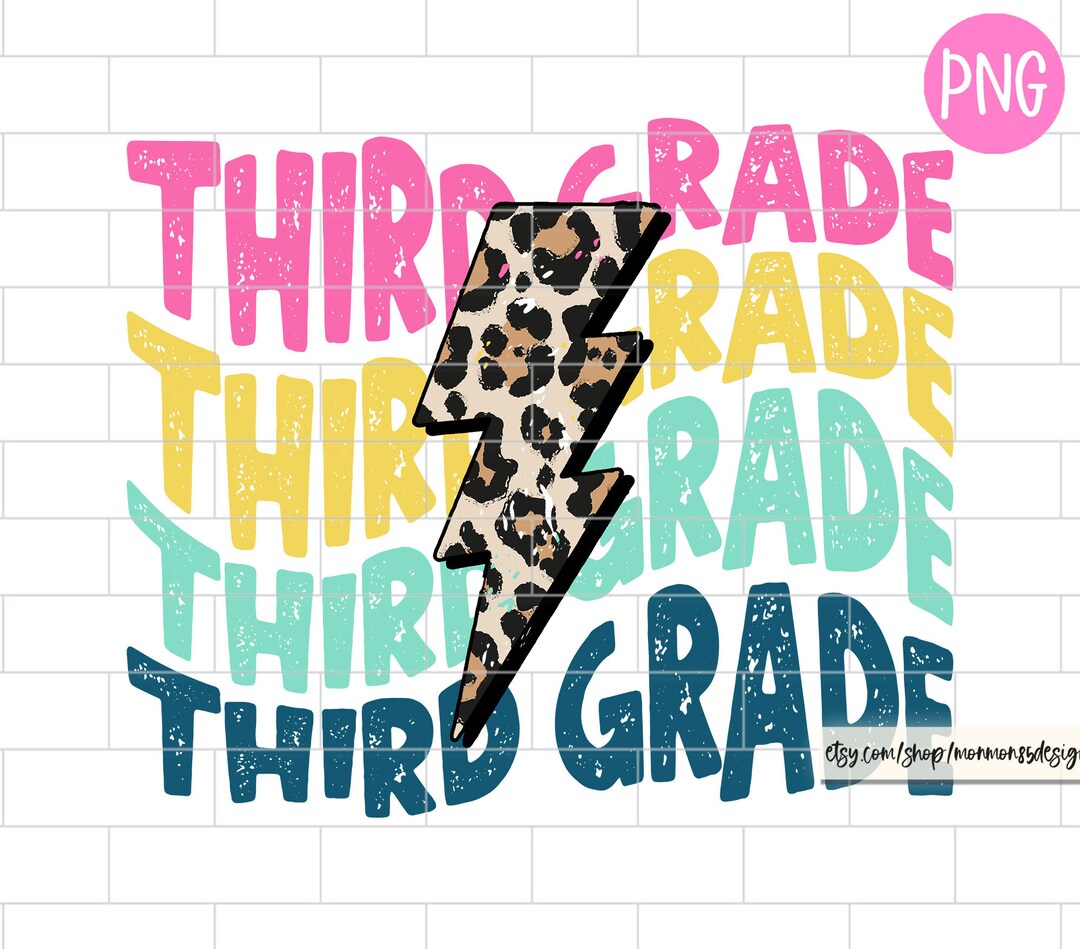 Third Grade Png, 3rd Grade Teacher PNG, Back to School, Squad, First ...
