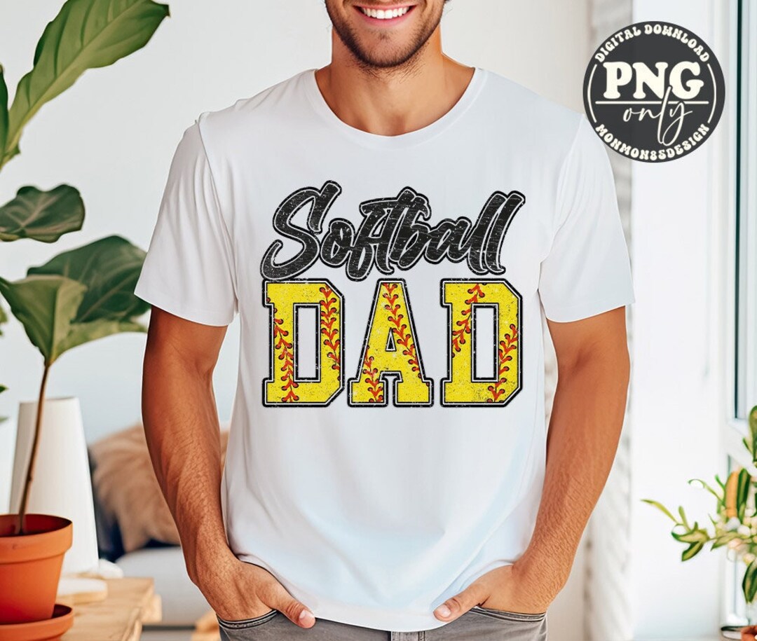 Softball Dad PNG, Black, Distressed, Softball Daddy, Loud and Proud ...
