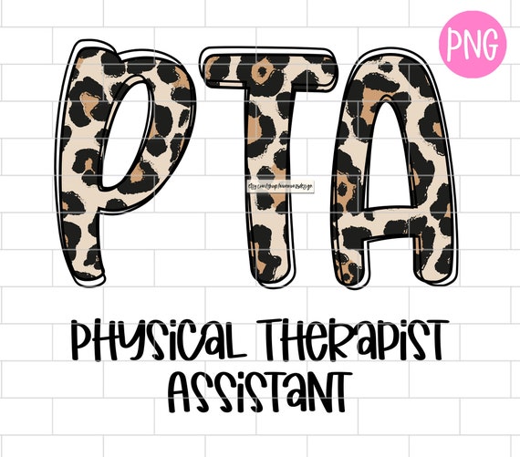 PTA Physical Therapist Assistant PNG Leopard Sublimation - Etsy