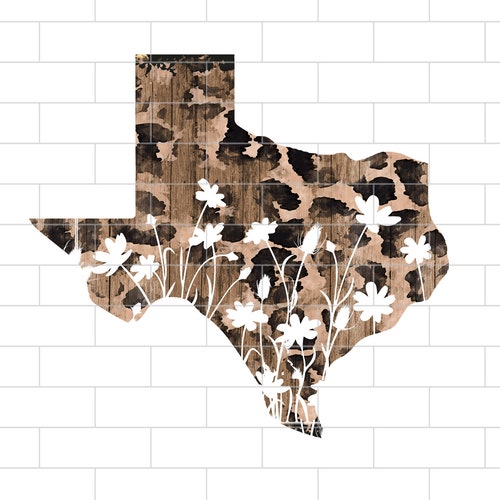 Texas Leopard PNG Texas Sublimation Design Downloads Texas | Etsy