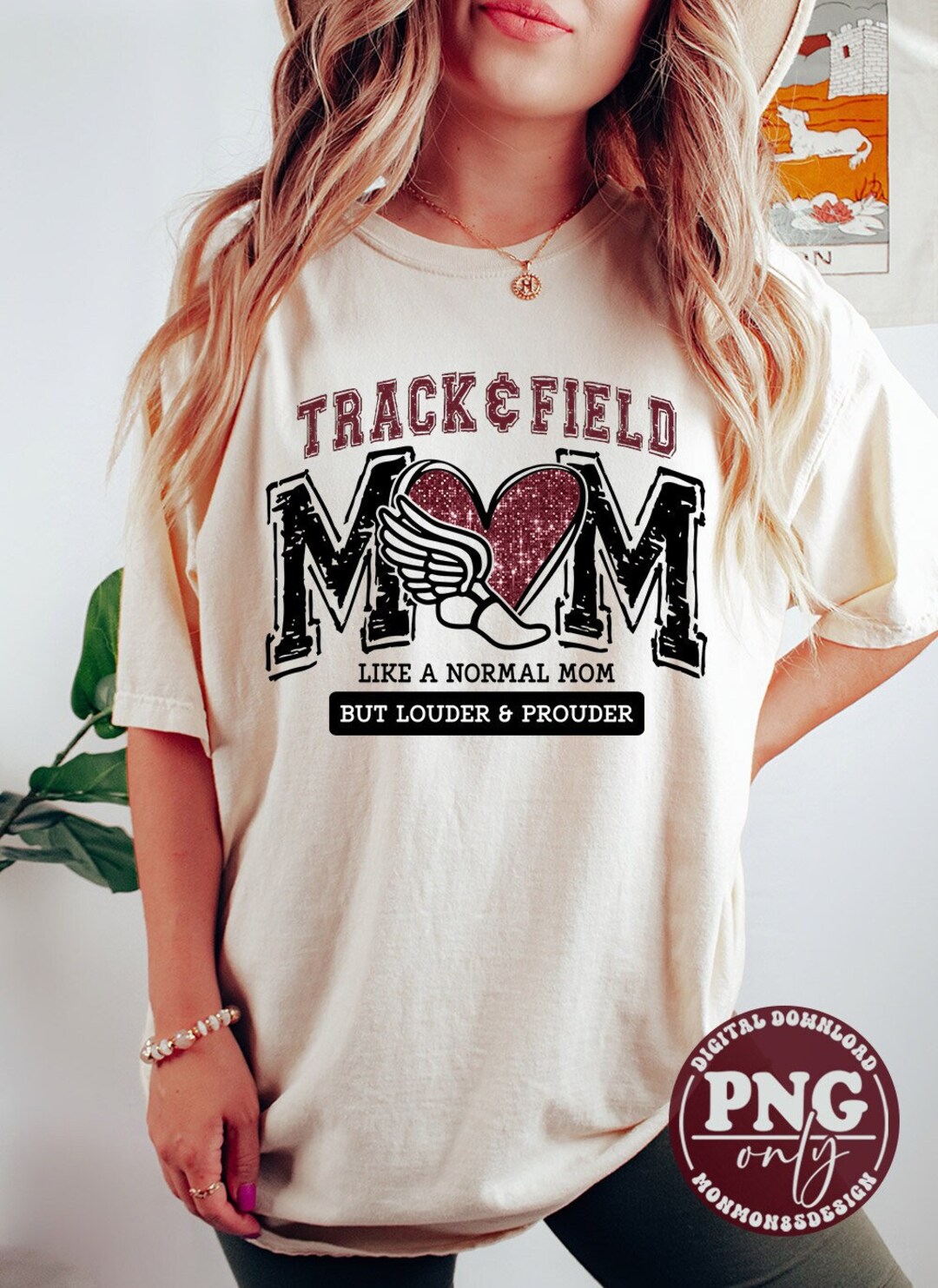 Track and Field Mom Mom PNG, Maroon, Varsity, Distressed, Track Mama ...