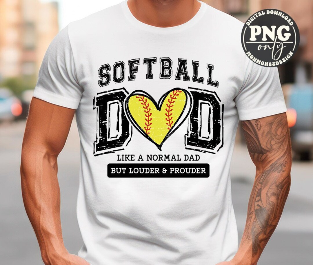 Softball Dad PNG, Varsity, Distressed, Softball Daddy, Loud and Proud ...