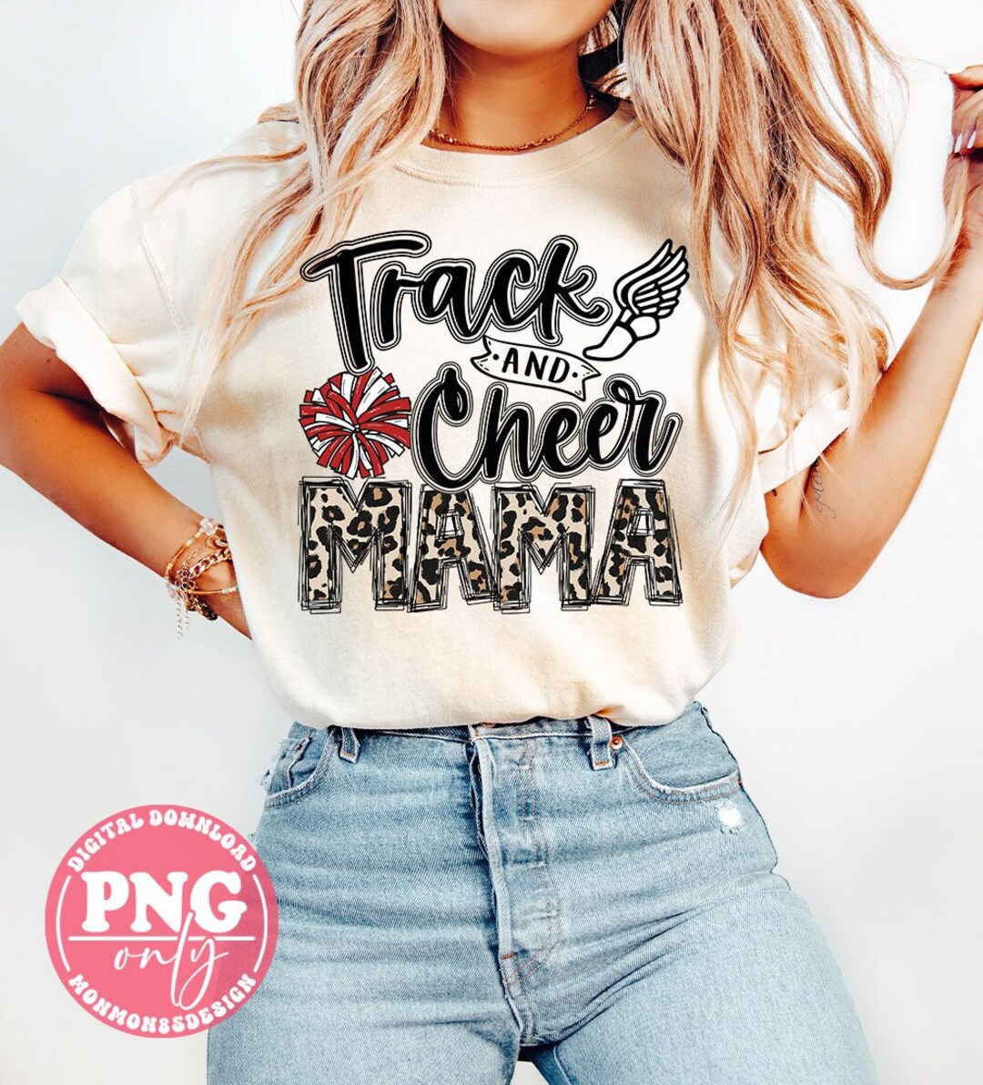 Track Mom Png, Cheer Mom Png, Track and Cheer Mom, Mama of Both ...