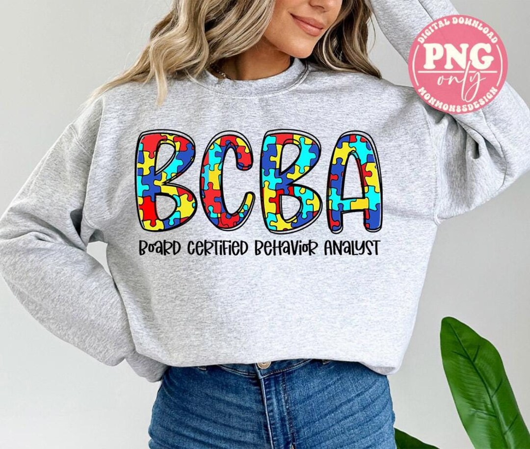 BCBA Autism Awareness Puzzle PNG: Behavior Analyst Design (digital ...