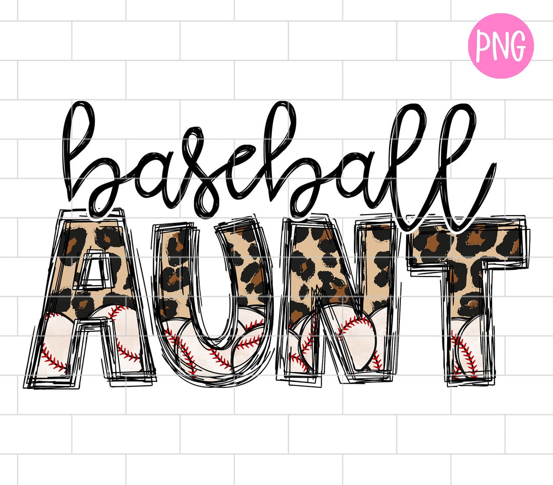 Baseball Aunt PNG: Leopard Print Design (digital Download) - Etsy