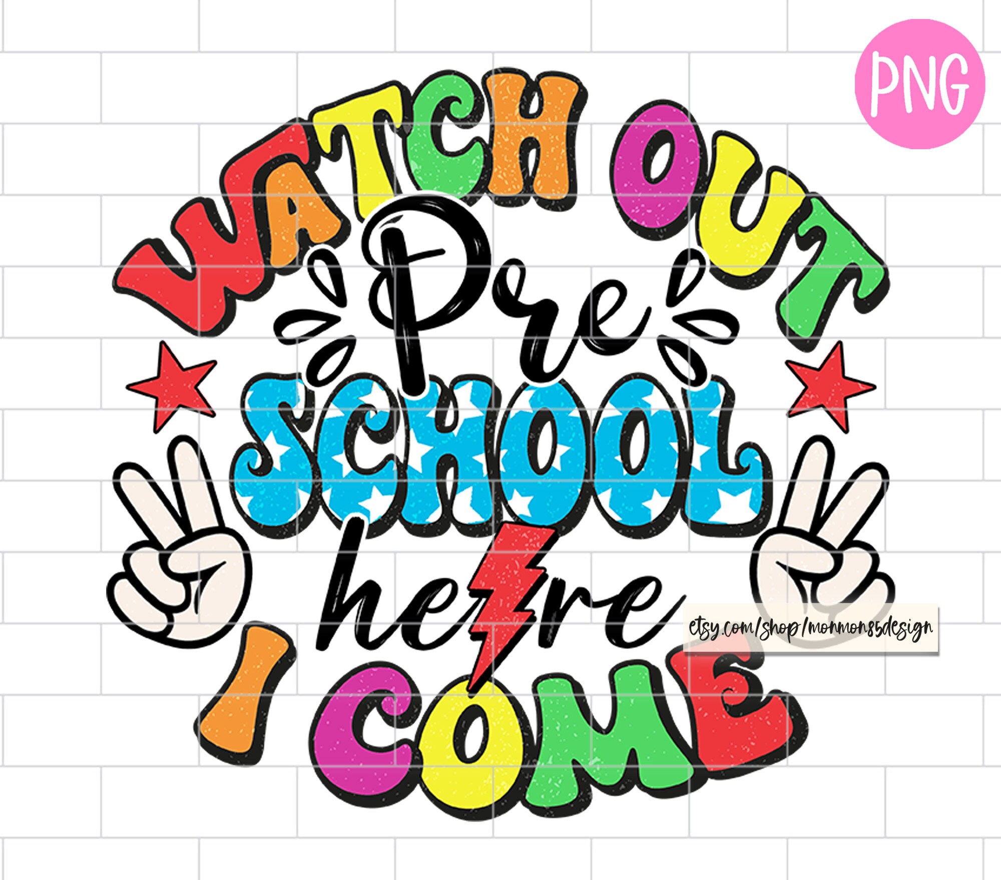Watch Out Preschool Here I Come PNG, Back to School, First Day of ...