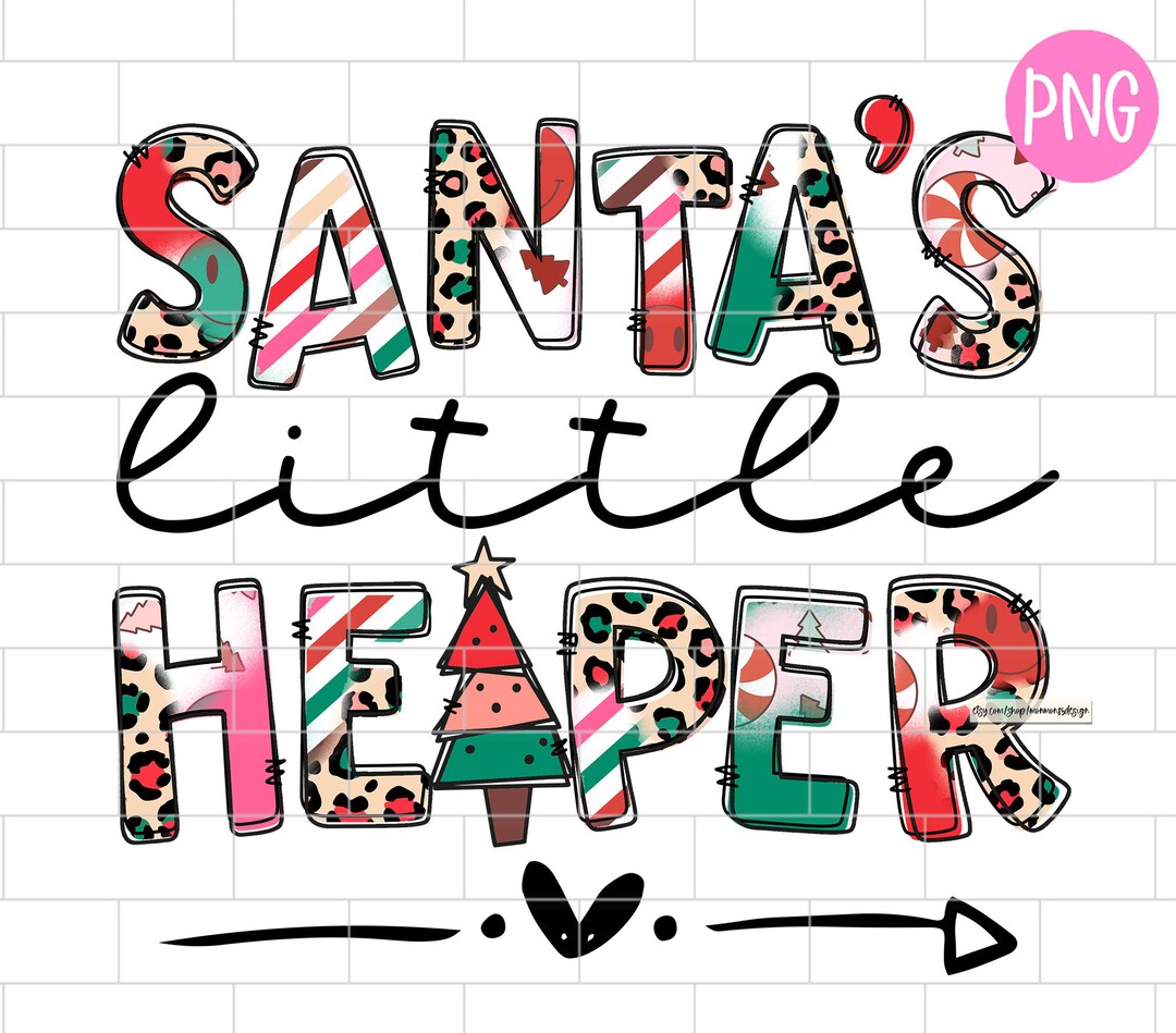 Santa's Little Helper Baby PNG Newborn Cutie First - Etsy