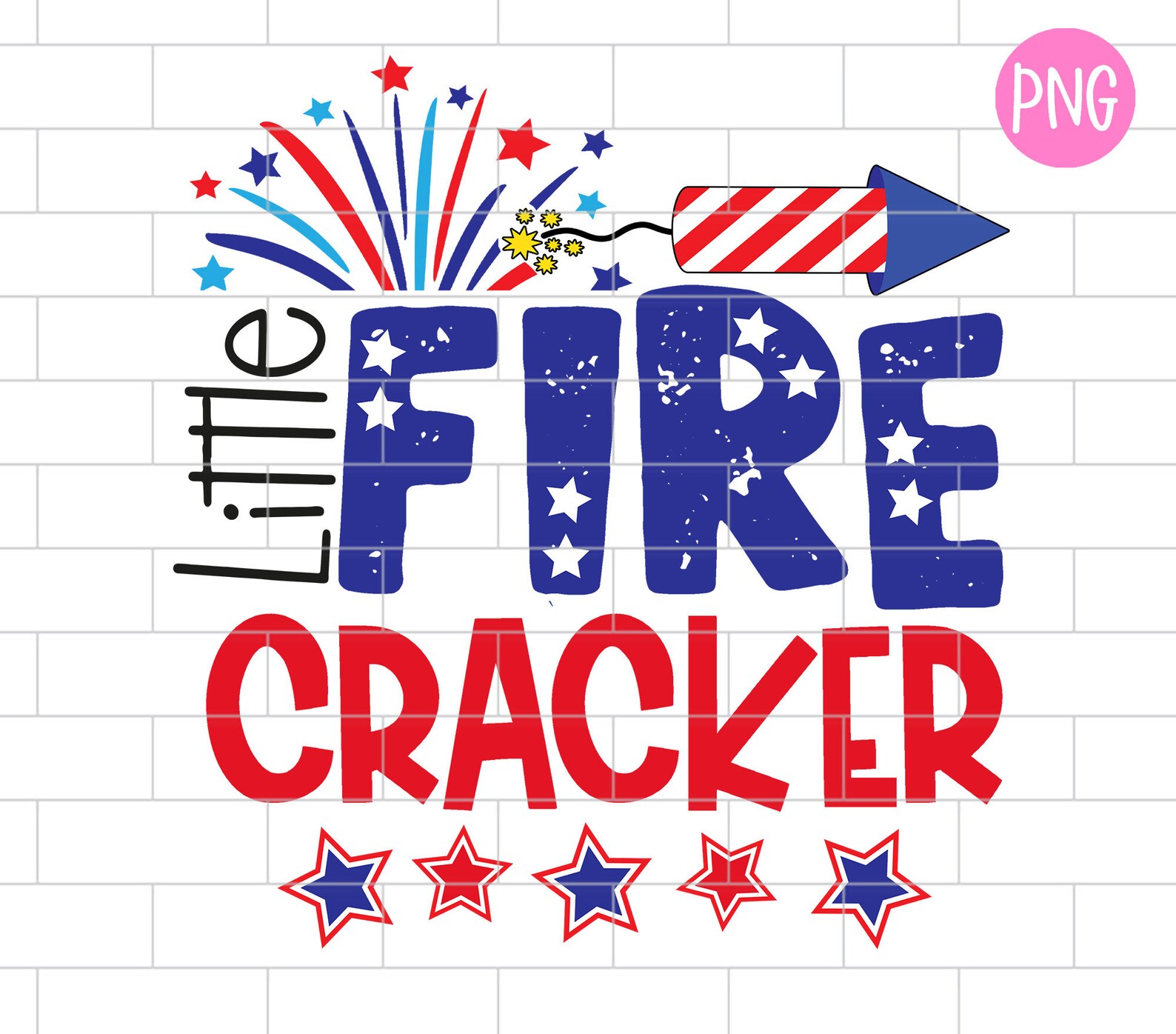 Little Firecracker PNG, 4th of July, America, Kids, Sublimation Design ...