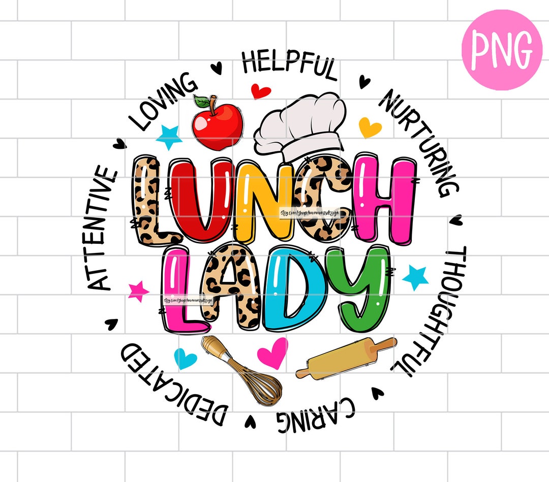Lunch Lady Png, Cafeteria Crew, Back to School, Squad, First Day of ...