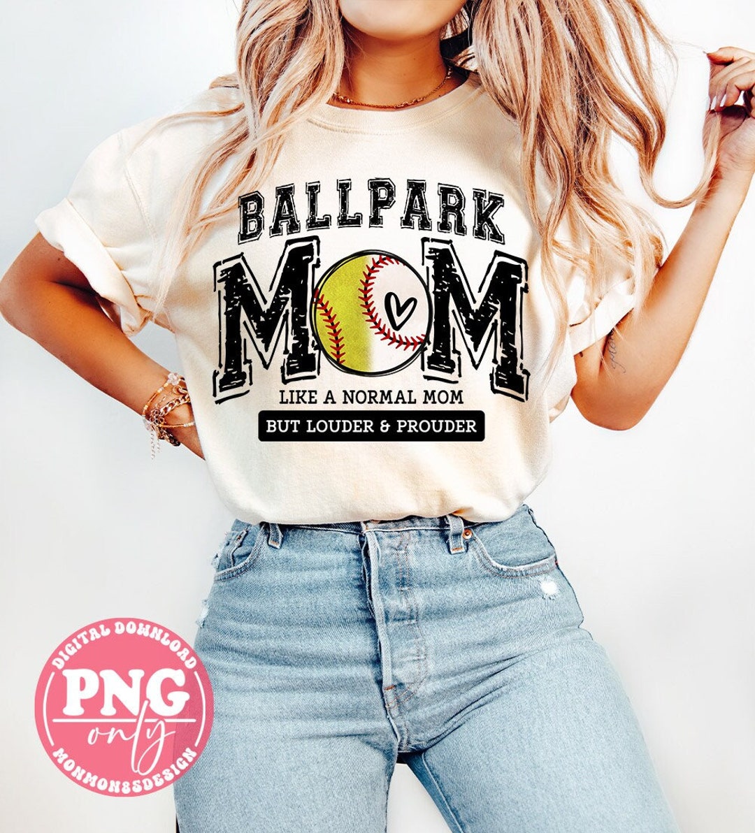 Ballpark Mom PNG, Varsity, Distressed, Baseball Mama, Softball Mama ...