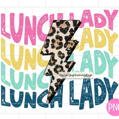 Lunch Lady PNG Cafeteria Crew Digital Download School Lunch - Etsy