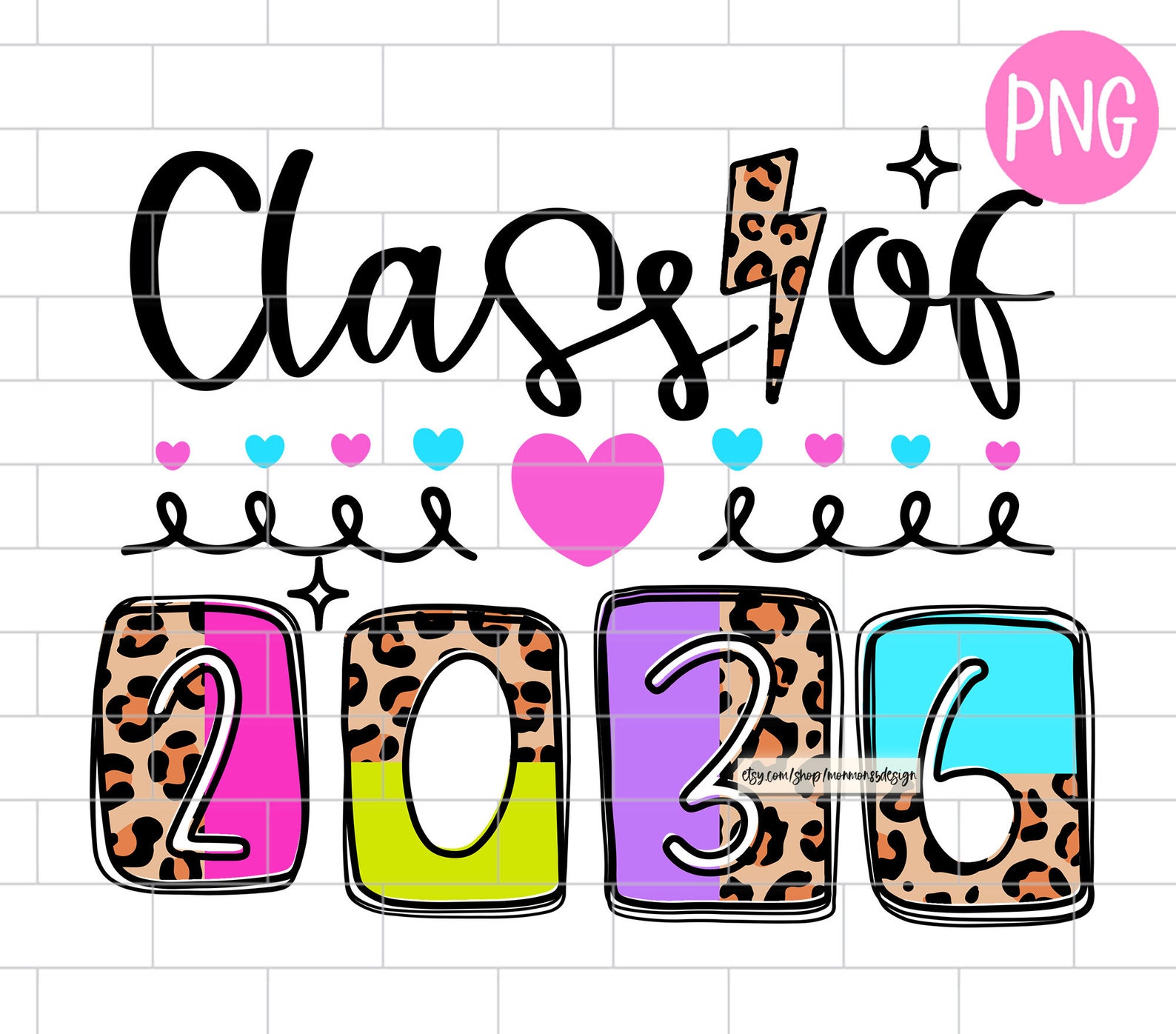 Class of 2036 PNG Back to School Kindergarten Pre K Grow - Etsy