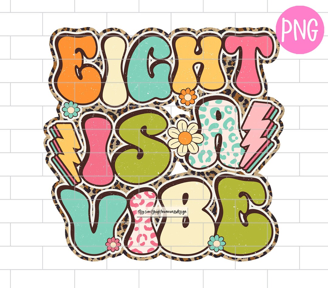 Eigth is A Vibe PNG, 8th Birthday Girl, Leopard, Girl Birthday ...