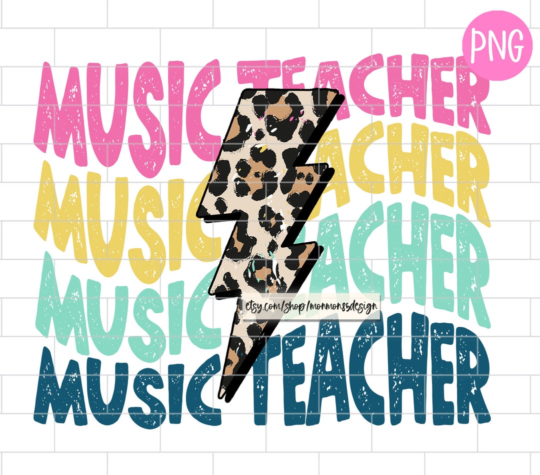 Music Teacher PNG, School, Sublimation Design Downloads - Etsy