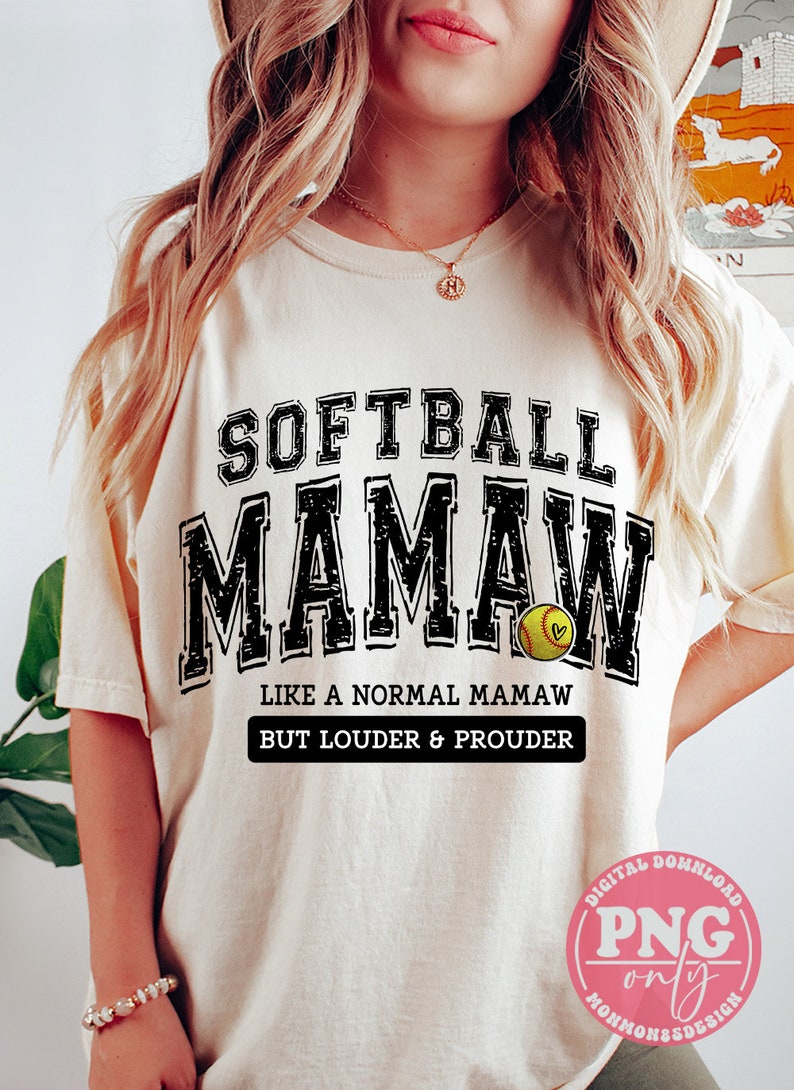 Softball Mamaw PNG: Loud & Proud Design (digital Download) - Etsy