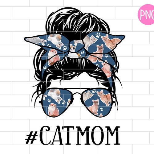 Cat Mom PNG Cat Mama Png Sublimation Design Cat Png Cat - Etsy