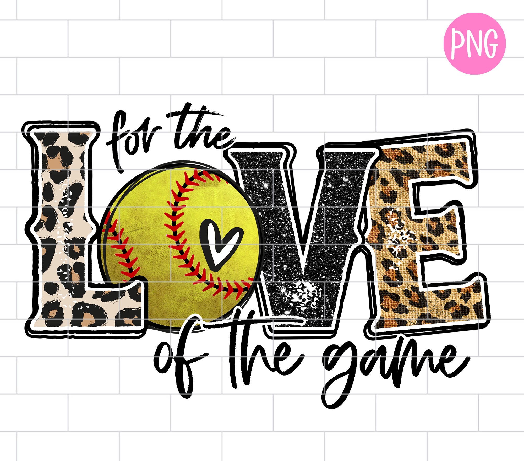Softball PNG for the Love of the Game Softball Softball Mom - Etsy