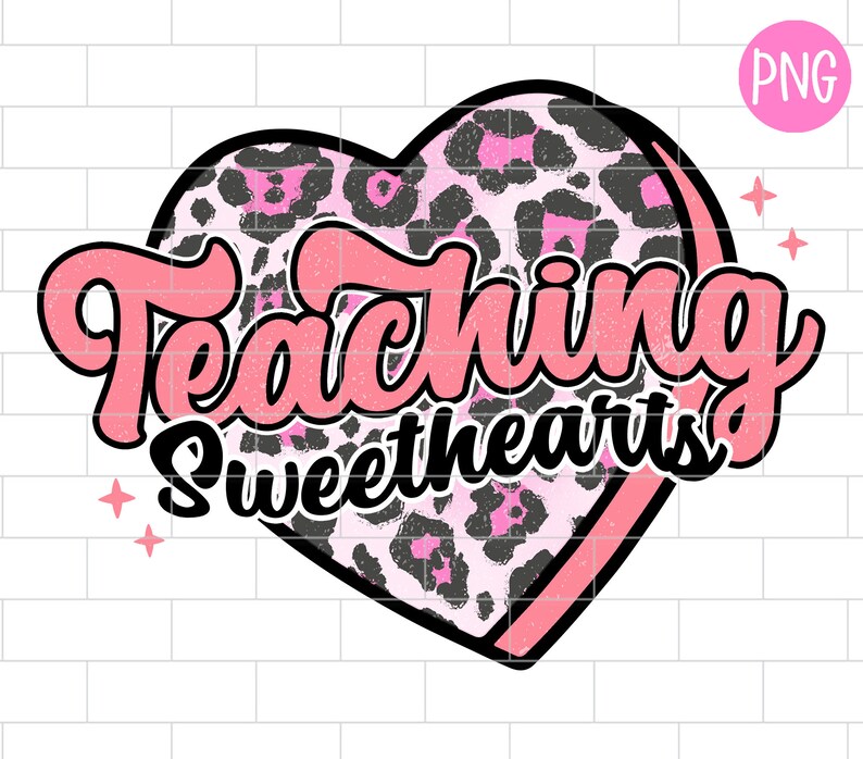 Teaching Sweethearts Teacher Valentine's Day Png Funny - Etsy